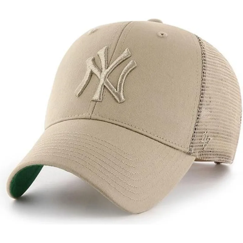 Beige Trucker-Cap mit beigem New York Yankees MLB MVP Branson Logo von ...