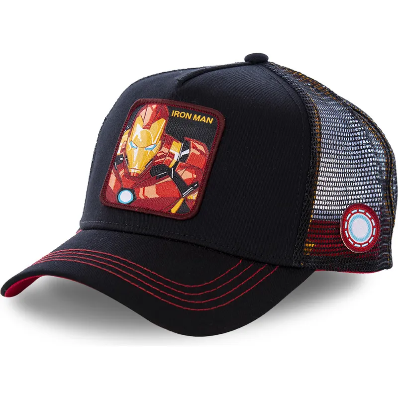 Capslab Iron Man IRO2 Marvel Comics Trucker Cap schwarz: Caphunters.de