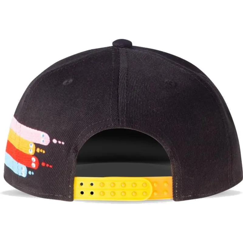 Difuzed Flat Brim Pac-Man 40th Anniversary Black Snapback Cap ...
