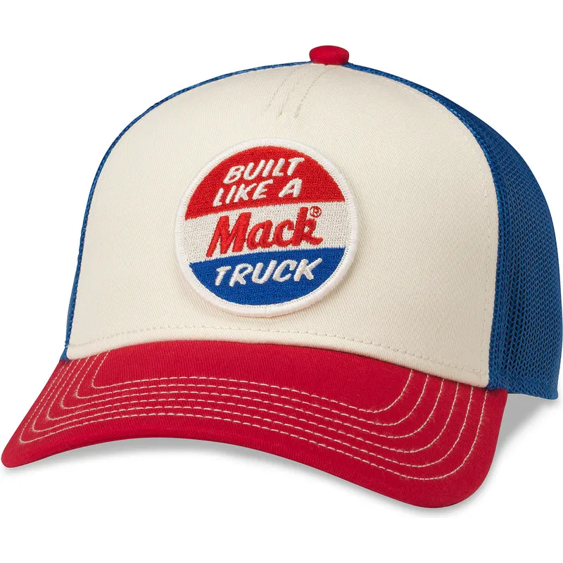 American Needle Mack Trucks Twill Valin Patch Snapback Trucker Cap in ...