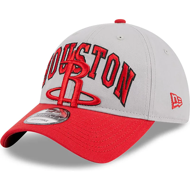 New Era Curved Brim 9TWENTY Tip Off 2023 Houston Rockets NBA Grey and ...