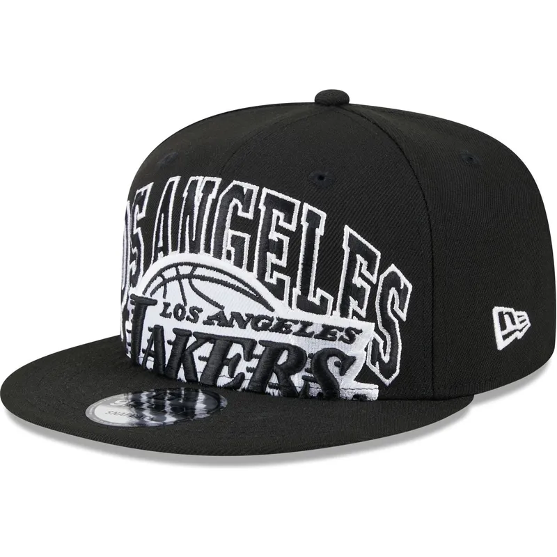 Schwarze flache Snapback-Kappe 9FIFTY Tip Off 2023 der Los Angeles ...