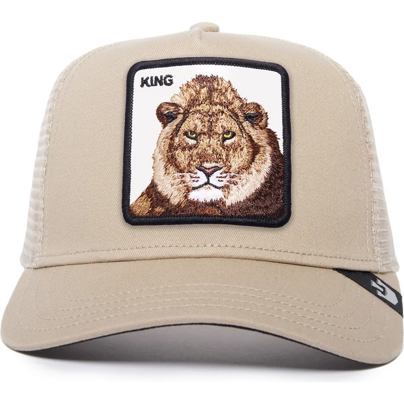 Goorin Bros. The Farm Trucker Cap Beige Löwe The King Lion.: Caphunters.de
