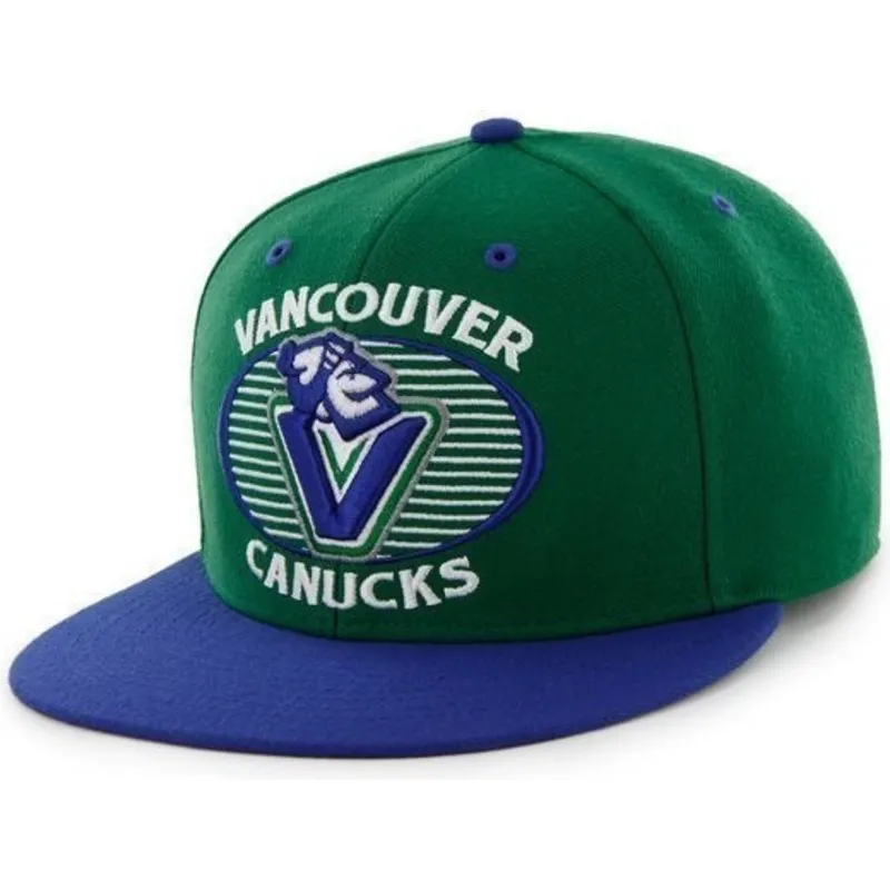 Vancouver Canucks NHL Snapback-Kappe in Grün und Blau von 47 Brand ...