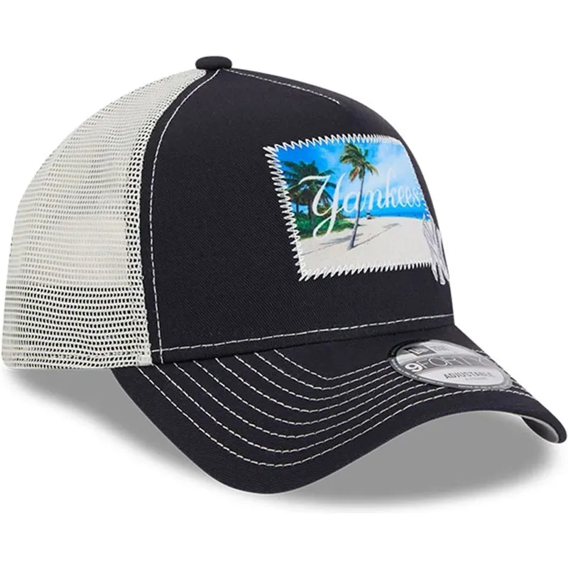 Trucker Cap marineblau und weiß 9FORTY A Frame Patch Spring Training ...