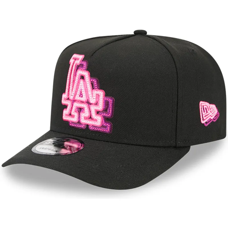Schwarze Snapback-Kappe 9FIFTY A Frame Neon Los Angeles Dodgers MLB von ...
