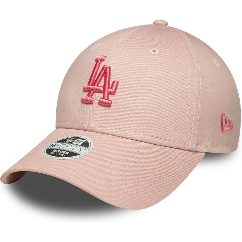 Rosa verstellbare Curved Cap für Damen mit rosa Logo 9FORTY League ...