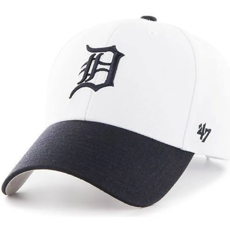 47 Brand Curved Brim MLB Detroit Tigers Cap weiß mit marineblauem ...